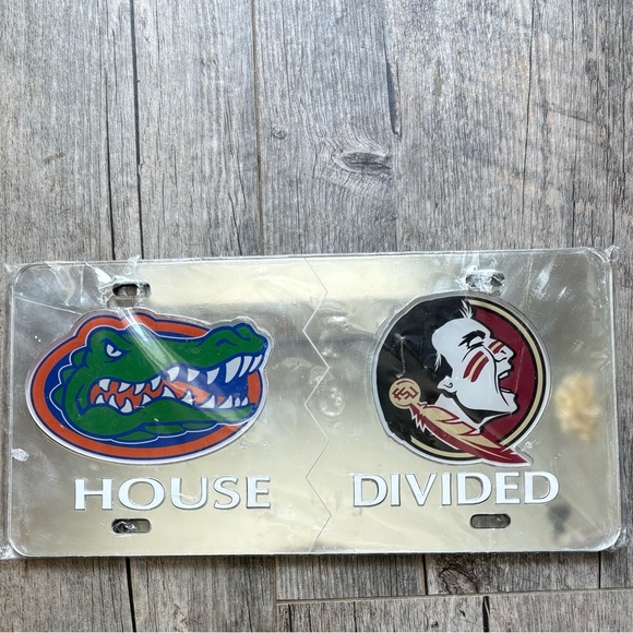 Other | House Divided University Of Florida Florida State License Plate ...
